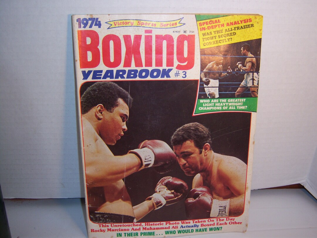 TI Boxing Sports Review Annual for 1974 Magazine Muhammad Ali Rocky ...
