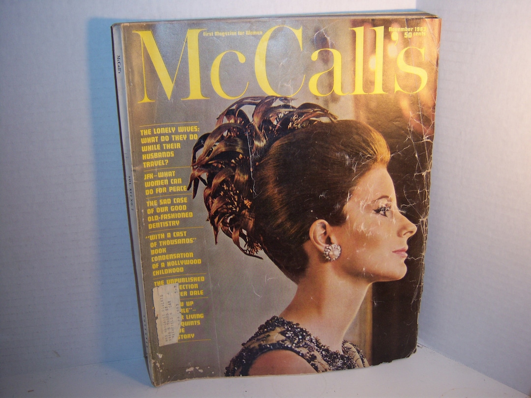 November 1963 Mccall's Woman's Magazine Beauty Household Hollywood ...