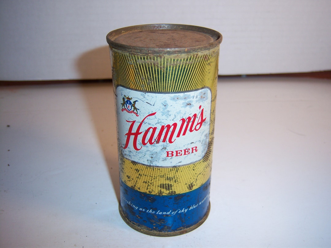 JP1 - 1940's Hamm's Beer Theo Hamm Brewing San Francisco 12 Oz Steel ...