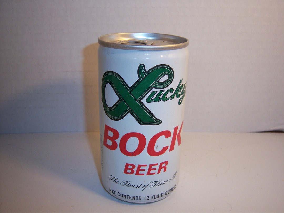 1970's Lucky Bock Beer Falstaff Brewing Co Cranston RI Ft Wayne Ind New ...