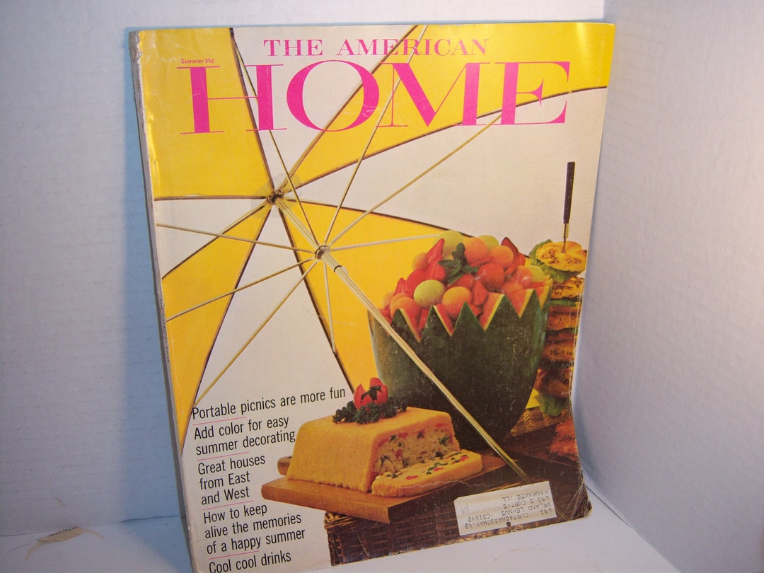 Summer June/july 1964 the American Home Magazine Portable Picnics ...
