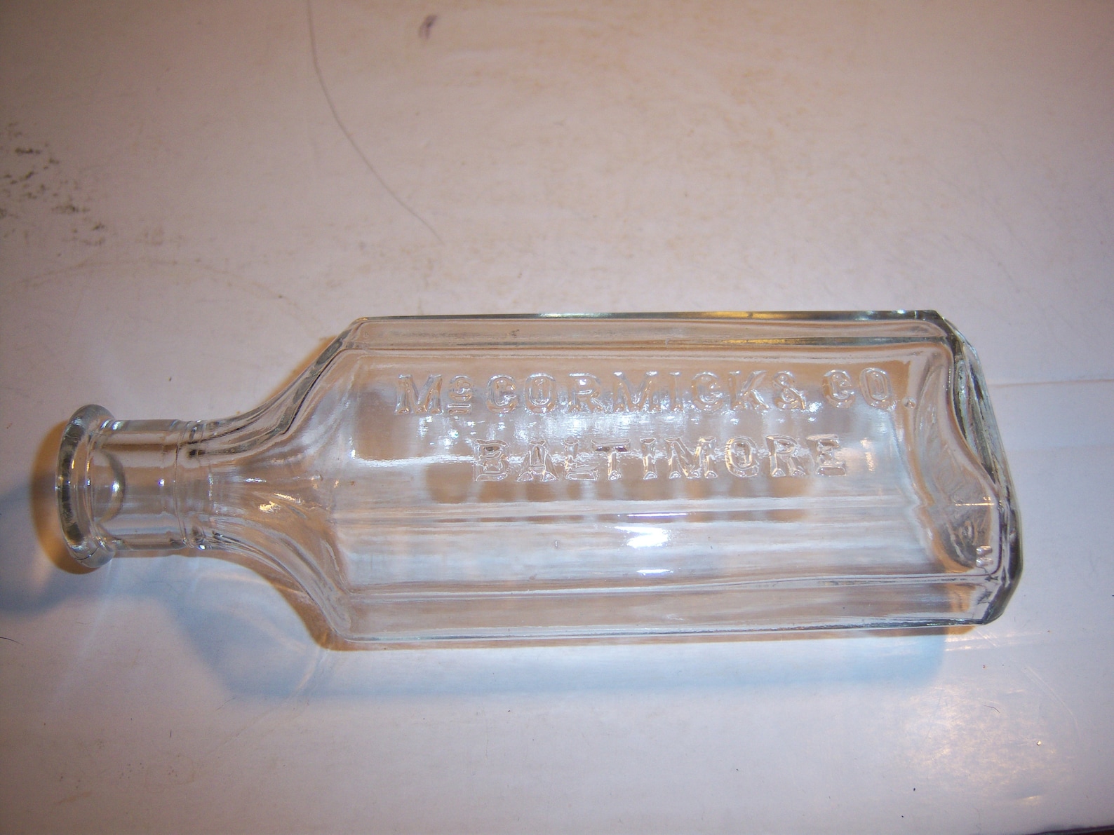 PA4 1920's Mccormick & Co Baltimore MD 5 1/4 Inch Tall Clear Food ...