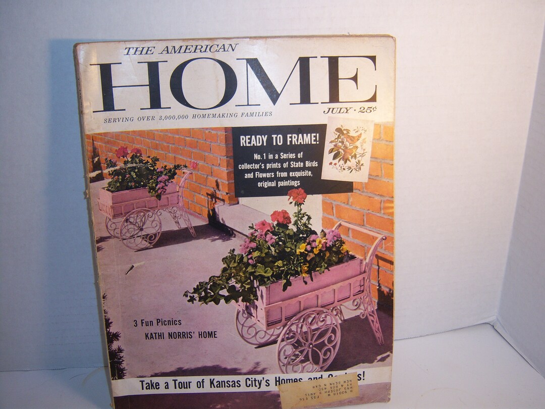 July 1956 the American Home Magazine Collectors Prints of State Birds ...