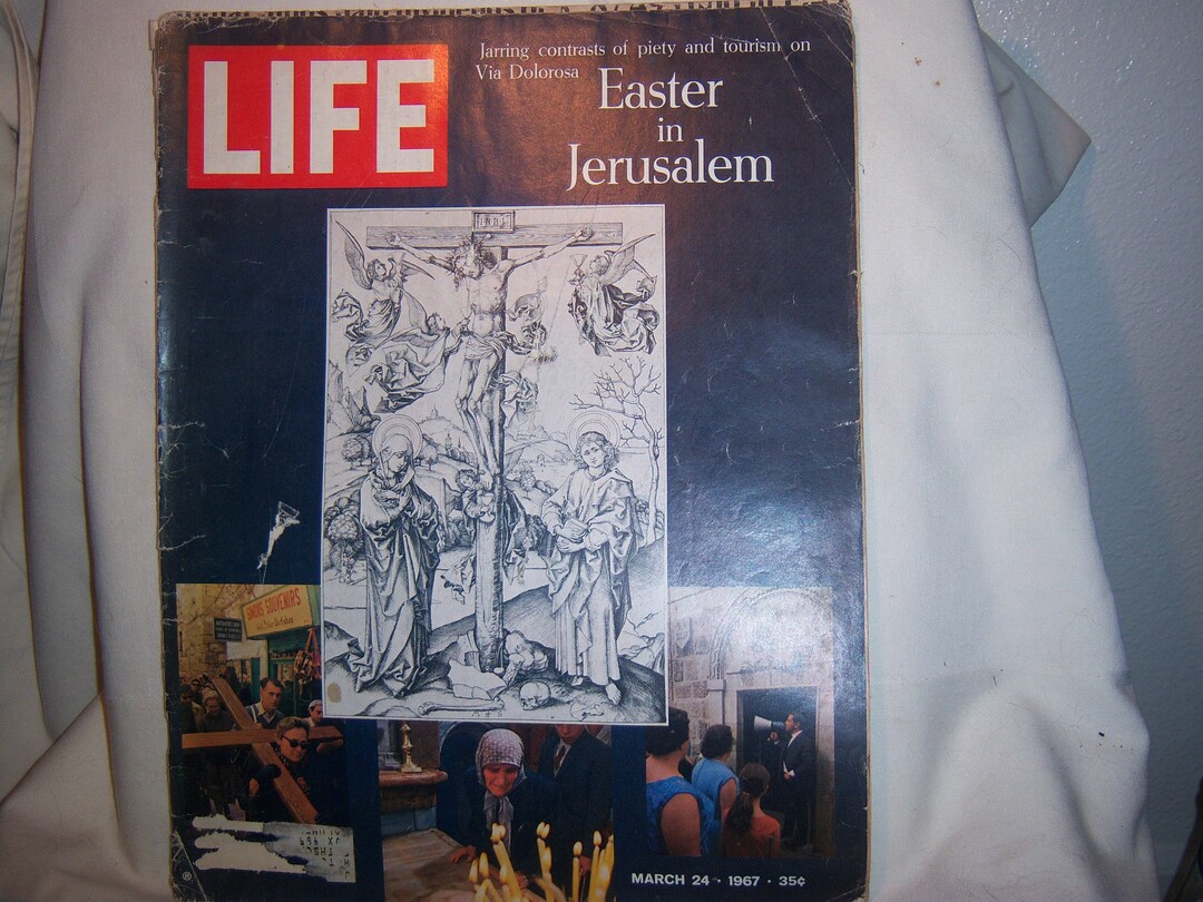 March 24, 1967 Life Magazine Easter in Jerusalem Jesus Christ Religion ...