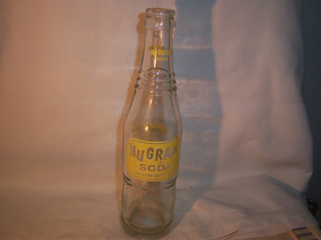 1960 Nugrape Soda Hycee Bottling Co Macon, GA 8 Oz Clear Acl Painted ...