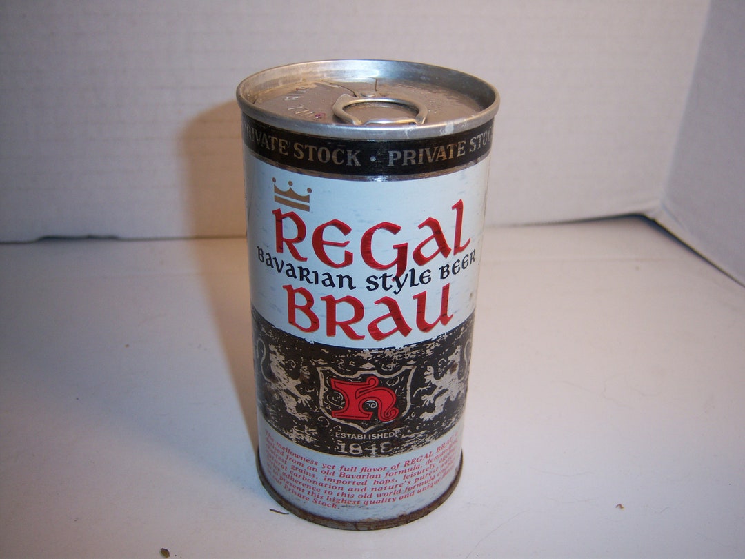 KN - 1970's Regal Bavarian Style Brau Beer 12 Oz EMPTY Steel Beer Can ...