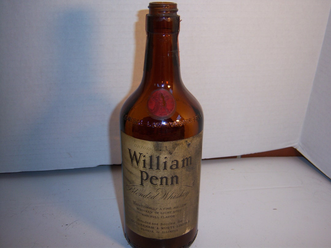 MU 1940's William Penn Blended Whiskey Gooderham & Worts Peoria Ill W ...