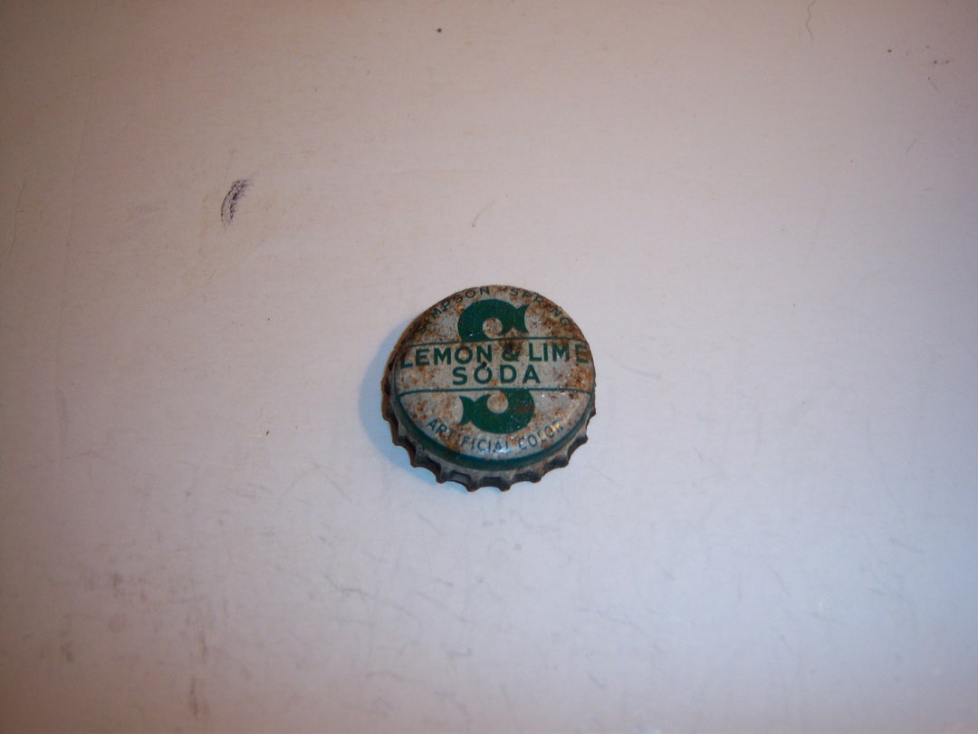 1950-60's Simpson Spring so Easton Mass Lemon Lime Corklined Soda ...