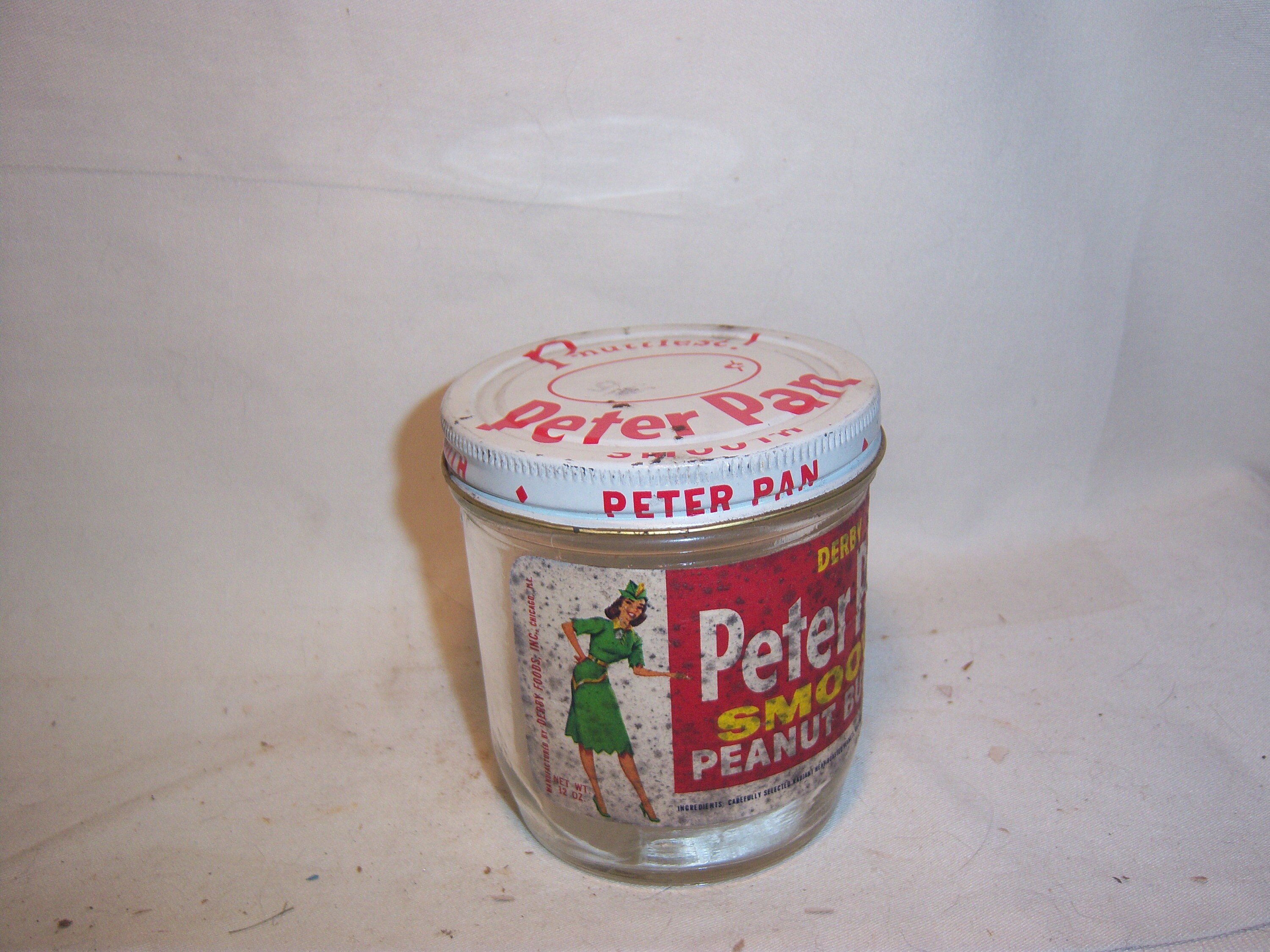 1960's Derby Peter Pan Smooth Peanut Butter Chicago Ill Jar or Bottle ...
