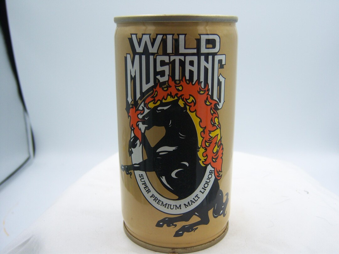 KN - 1970's Wild Mustang (horse) Malt Liquor Pittsburgh Brewing Co Pa ...