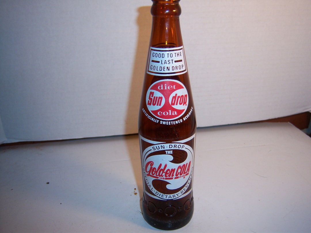 MI - 1964 Diet Sun Drop Cola Special Dietary Beverage AMBER 10 Oz Acl ...
