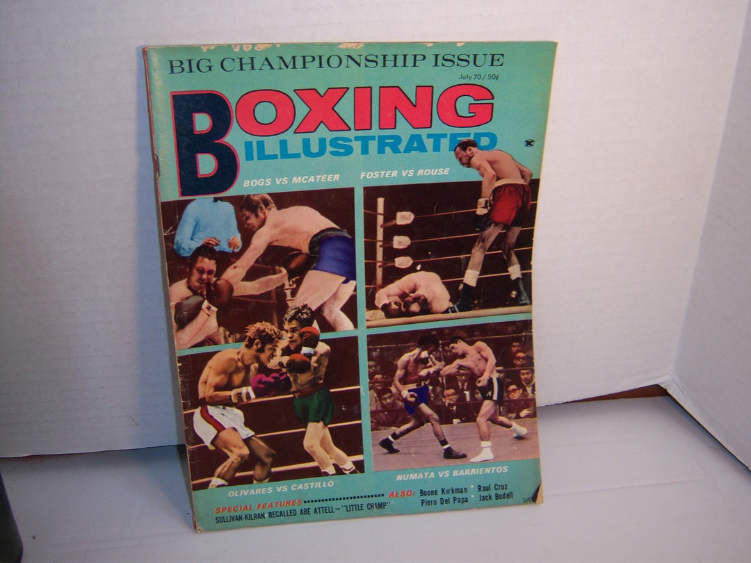 TI July 1970 Boxing Illustrated Magazine Bogs Mcatter Foster Rouse Ring ...