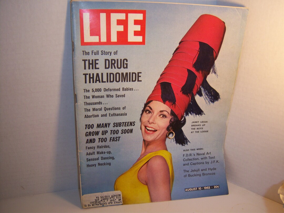 August 10, 1962 Life Magazine Janet Leigh Lodge Fdr's Naval Art ...