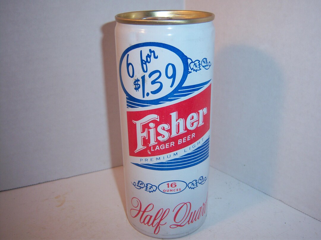 LE - 1970's Fisher Lager Beer 6 for 1.39 General Brewing Co San ...