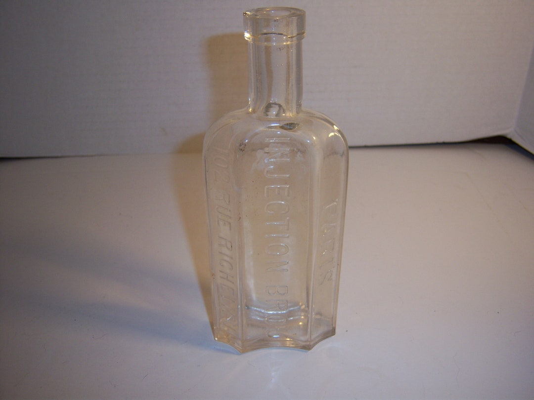 1900's Paris Injection Brou 102 Rue Richelieu Clear 7 1/2" Tall Perfume ...