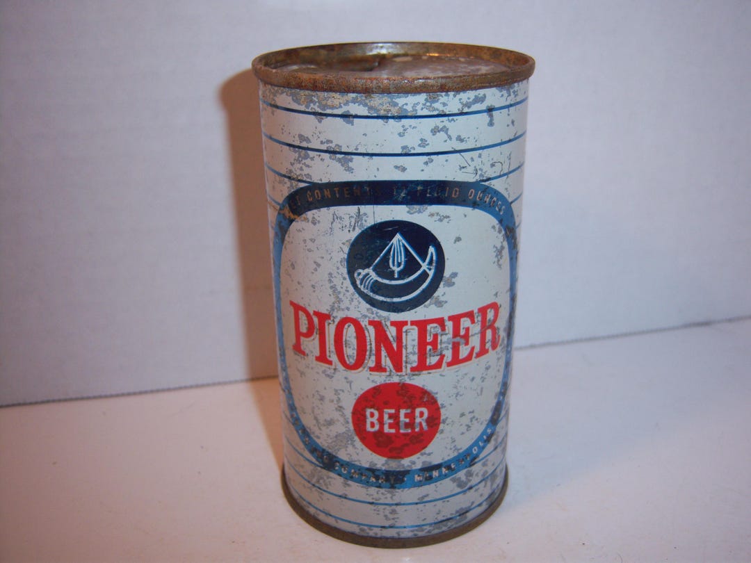 JK1 - 1950-60's Pioneer Beer Brewing Co Minneapolis Minn 12 Oz Flat Top ...