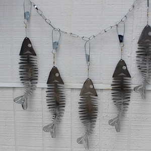 Metal Perch Stringer Fish Art - Etsy