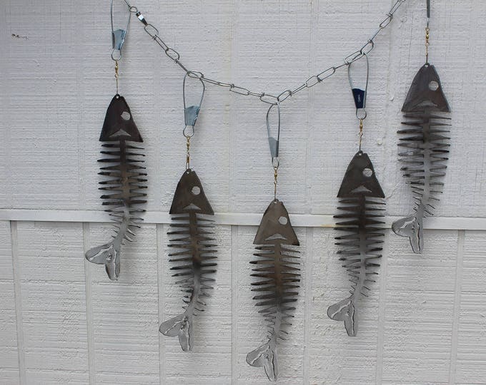 Metal Perch Stringer Fish Art - Etsy