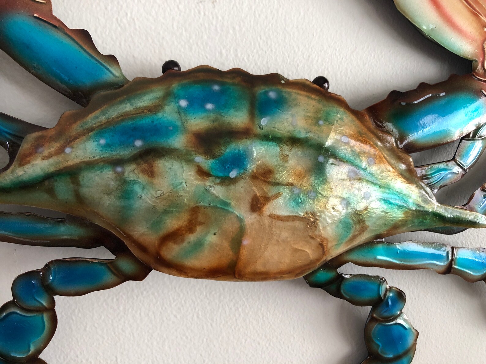 Gray Metal Capiz Shell Crab | Etsy