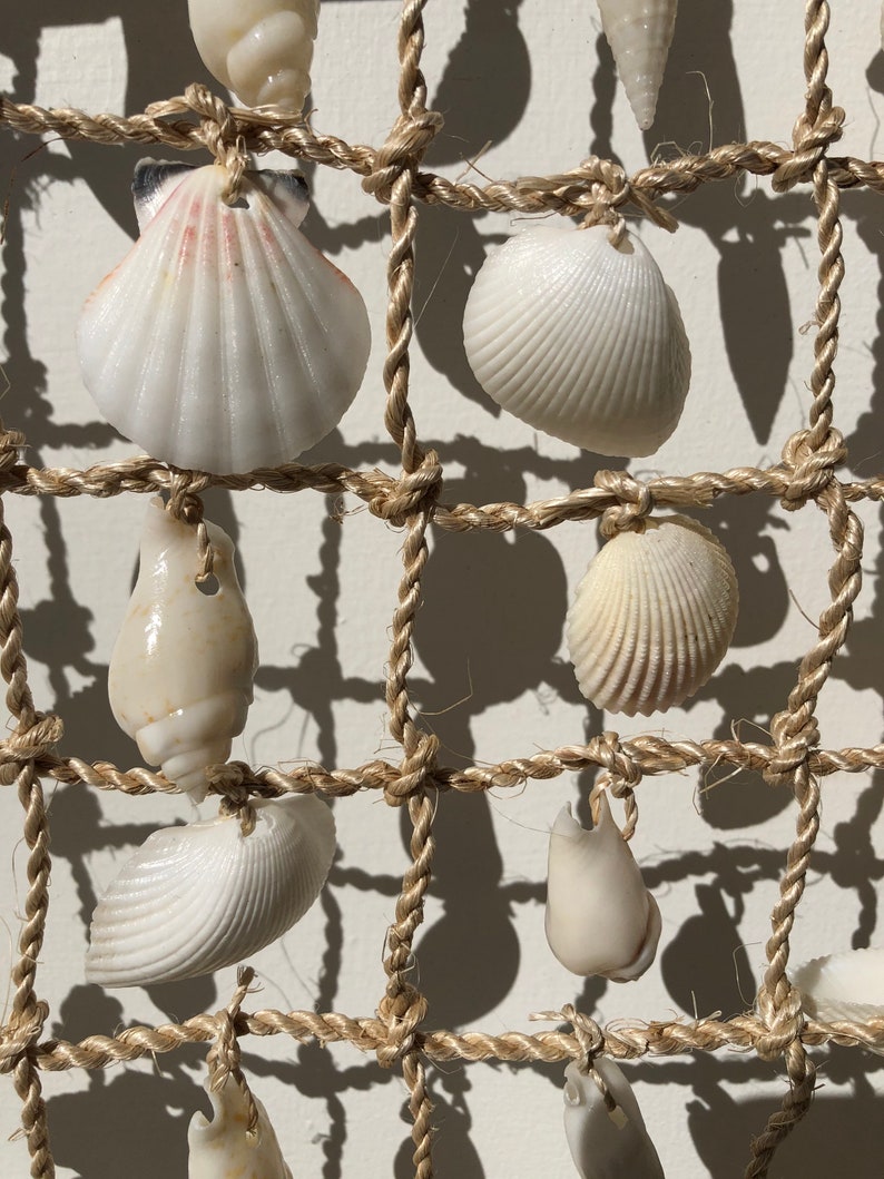 Rope & Sea Shell Wall Hanging - Etsy