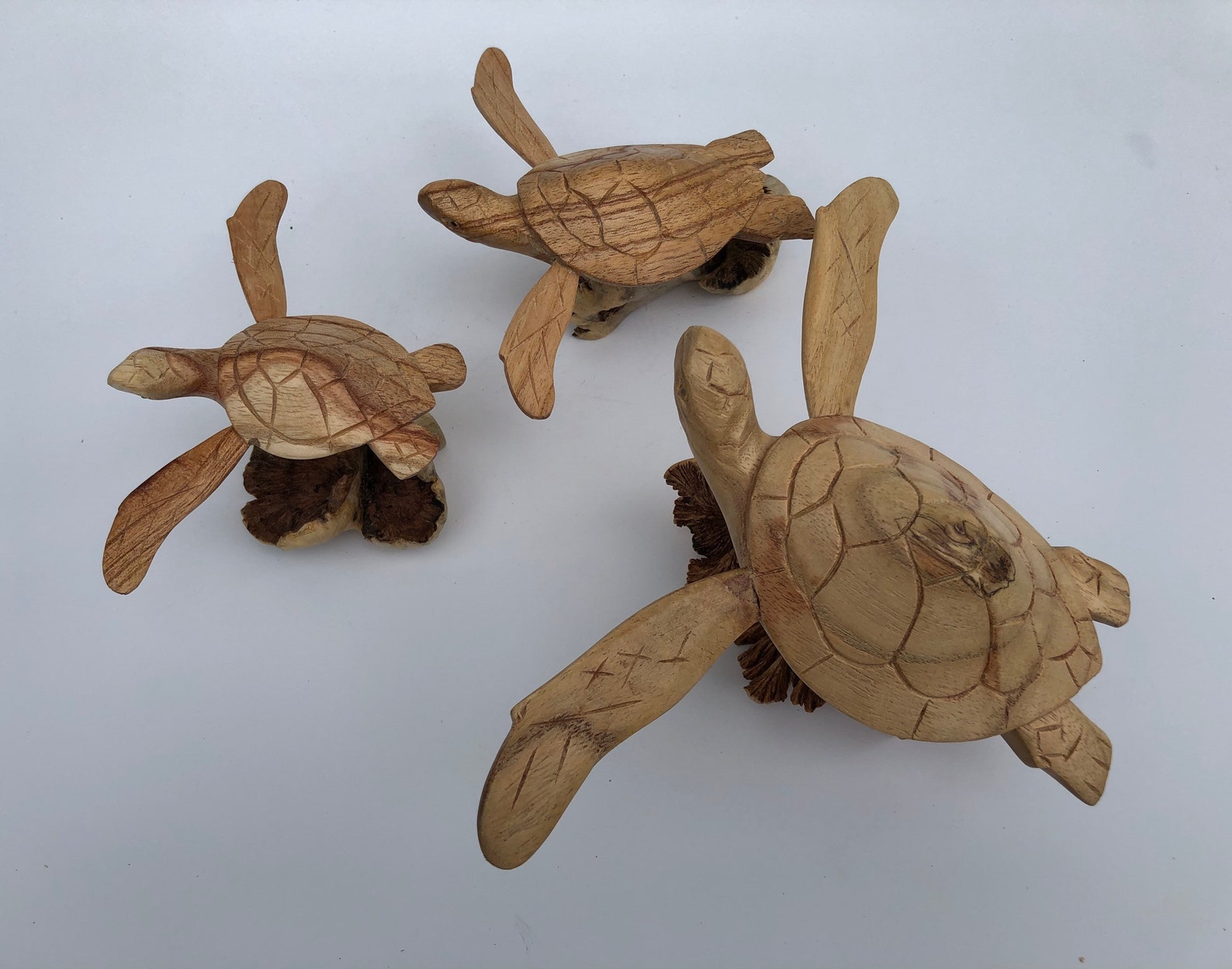 Carved Wood Sea Turtle - Etsy