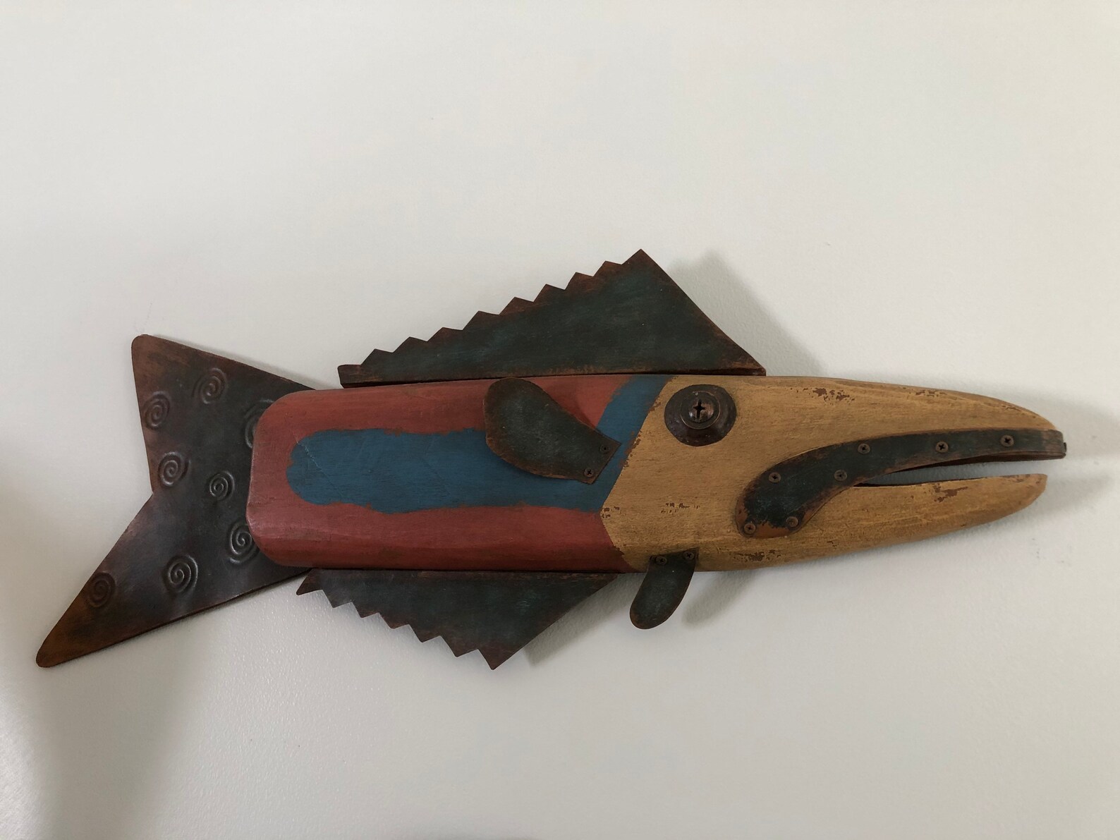 Snapper Wood and Metal Fish - Etsy