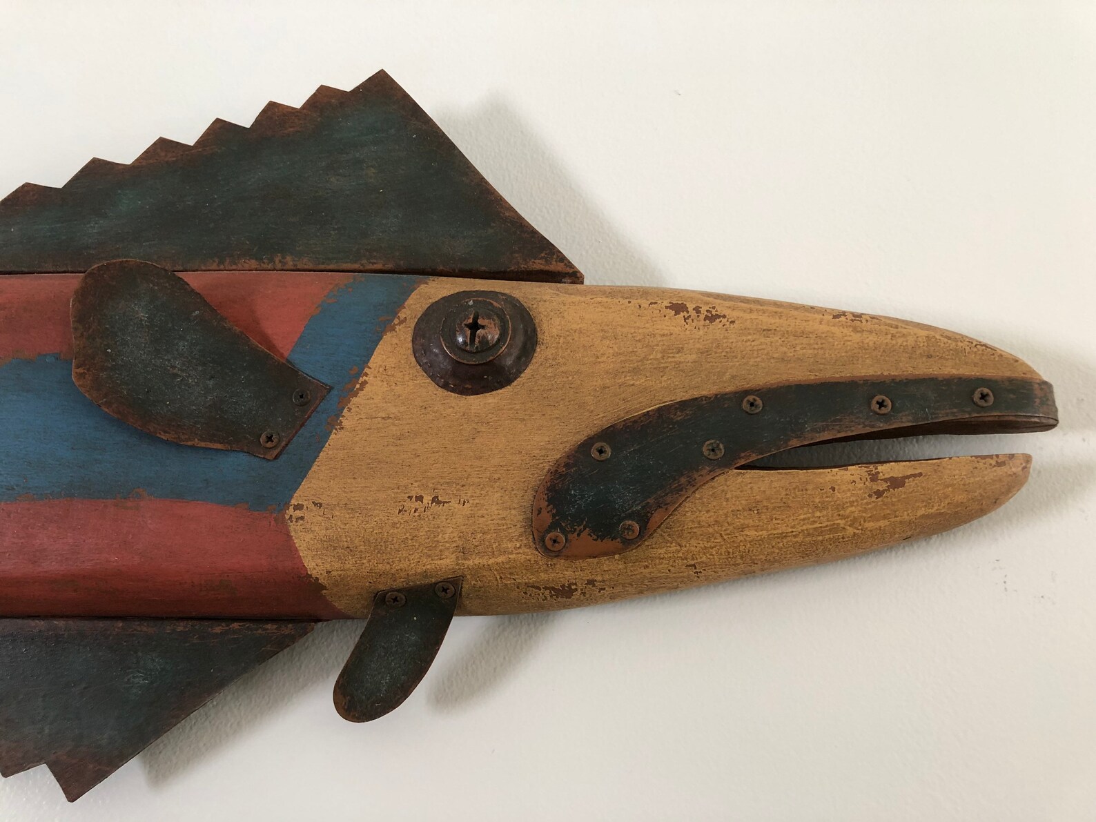 Snapper Wood and Metal Fish - Etsy