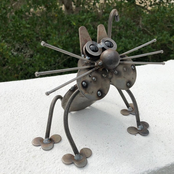 Metal Cat Sculpture - Etsy