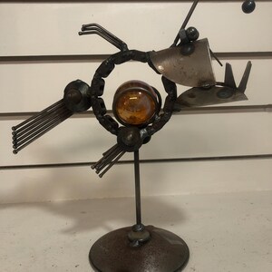 Angler Fish Metal Art Sculpture - Etsy