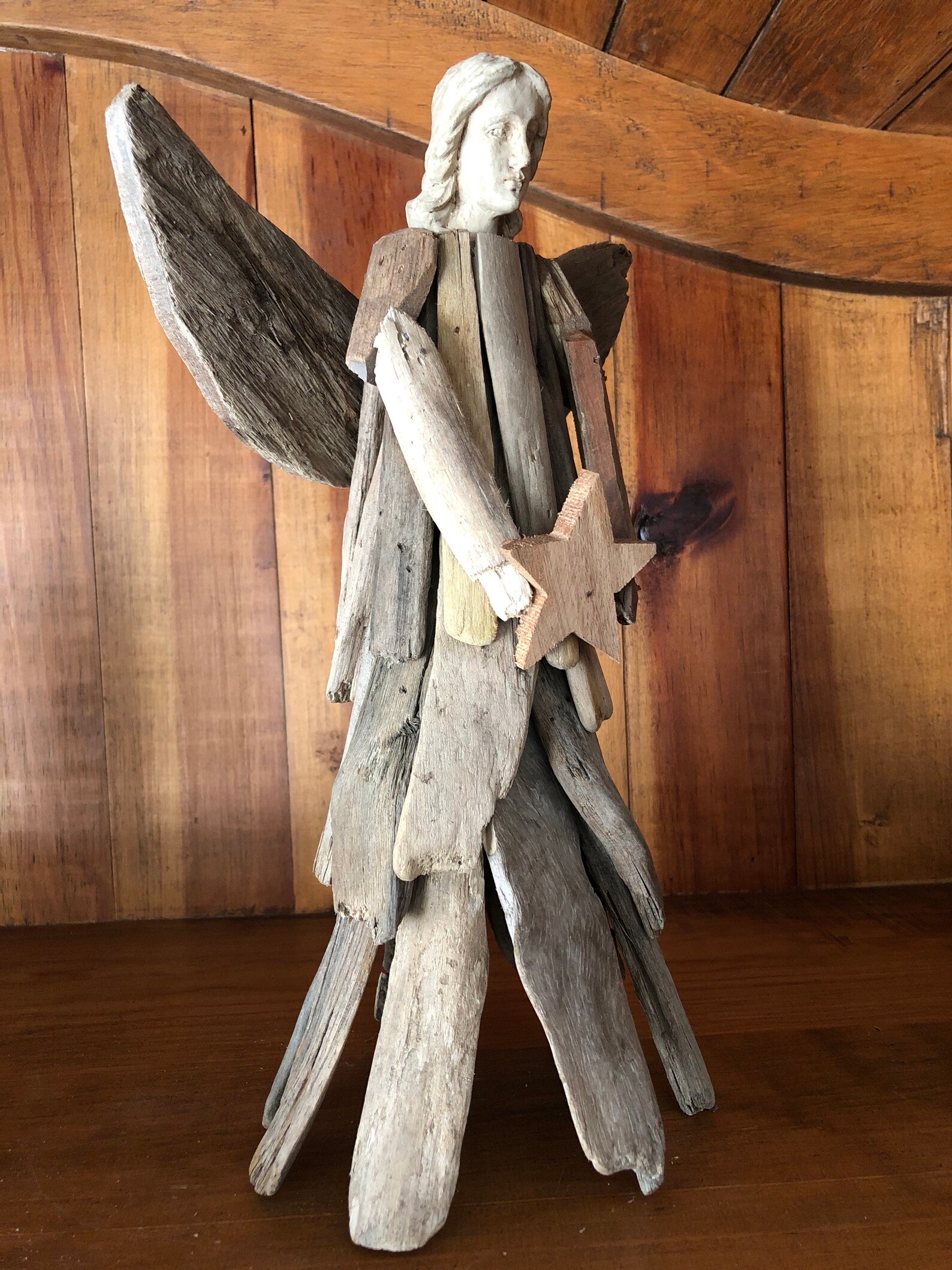 Angel With Star Statue - Etsy