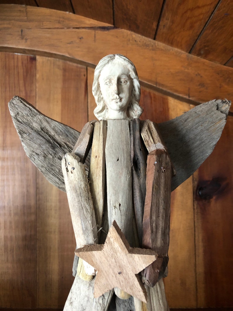 Angel With Star Statue - Etsy