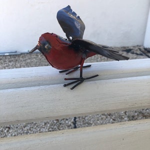 Recycled Metal Bird Sculpture - Etsy