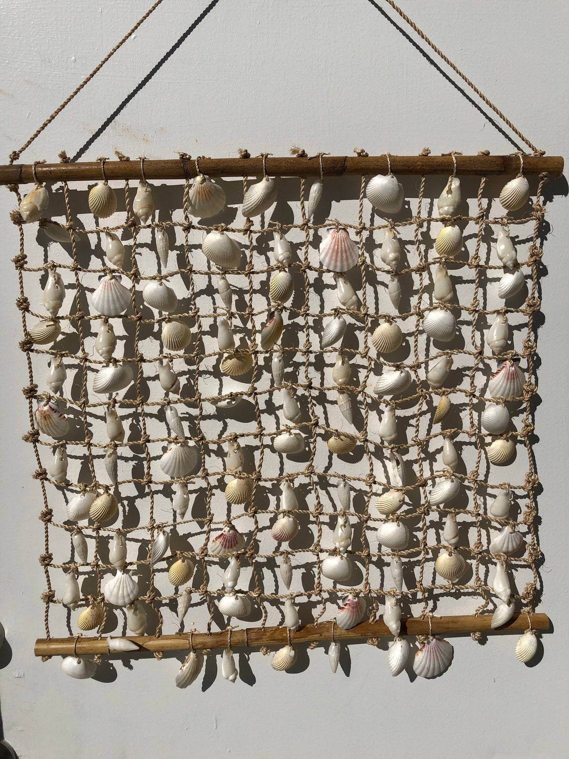 Rope & Sea Shell Wall Hanging - Etsy