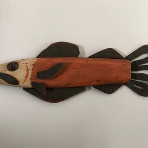 Snapper Wood and Metal Fish - Etsy