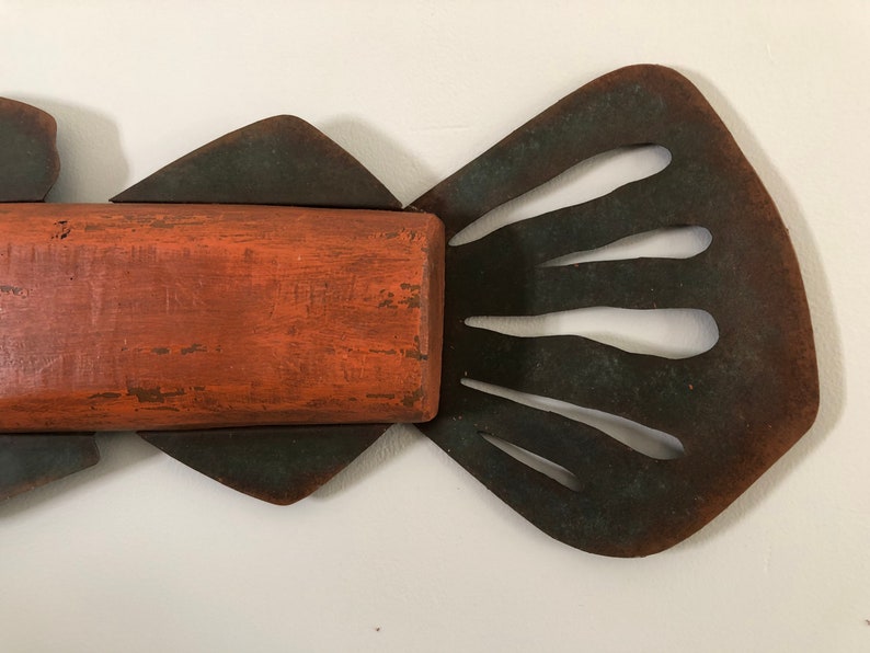Snapper Wood and Metal Fish - Etsy