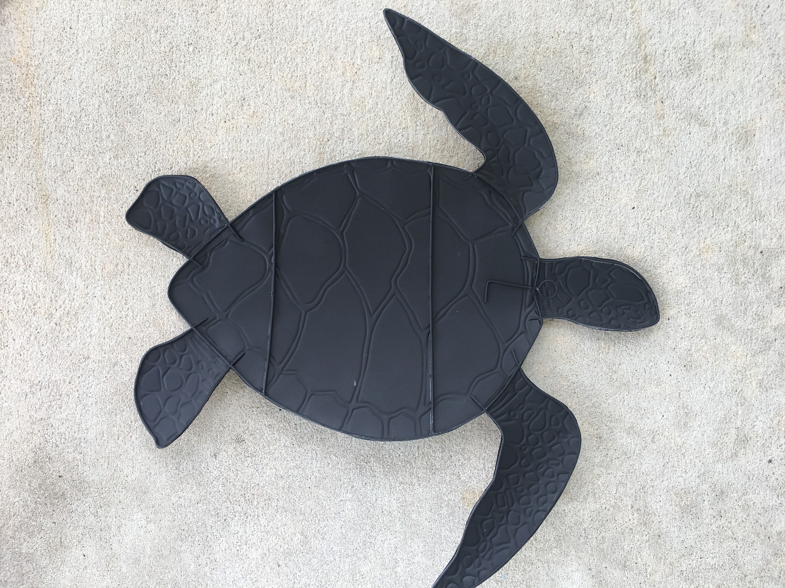 Blue Metal Sea Turtle Large | Etsy