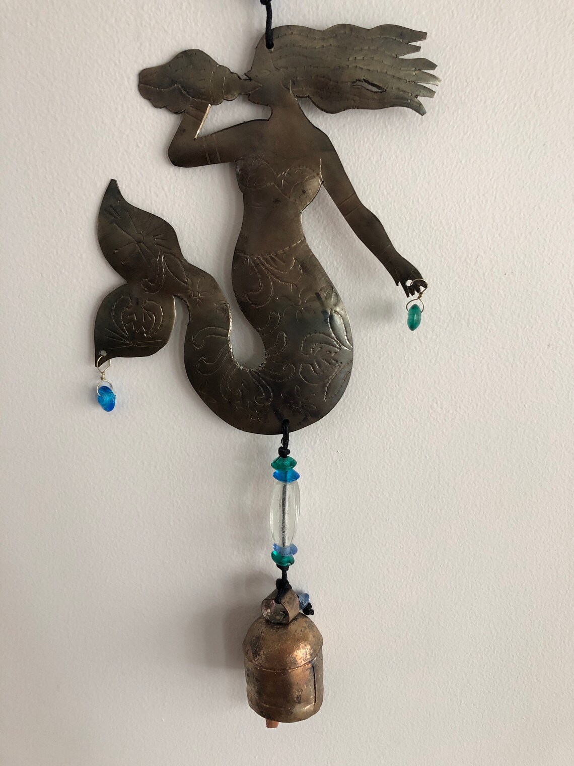 Blowing Conch Shell Mermaid & Bell | Etsy