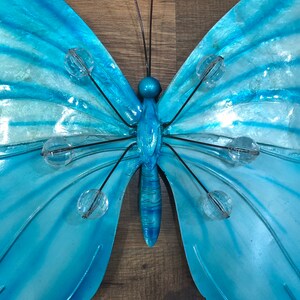 Turquoise Blue Butterfly With Beads - Etsy