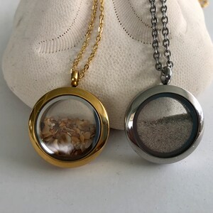 Sand Shell Keepsake See Through Locket - Etsy