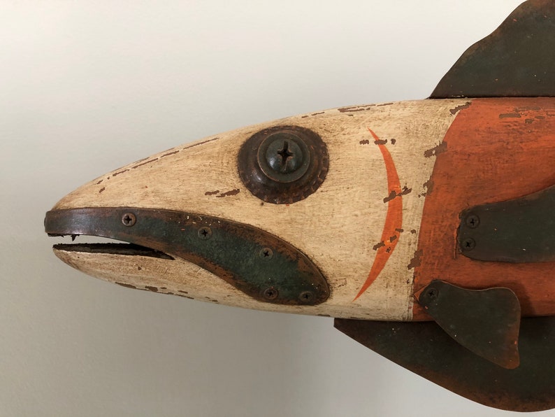 Snapper Wood and Metal Fish - Etsy