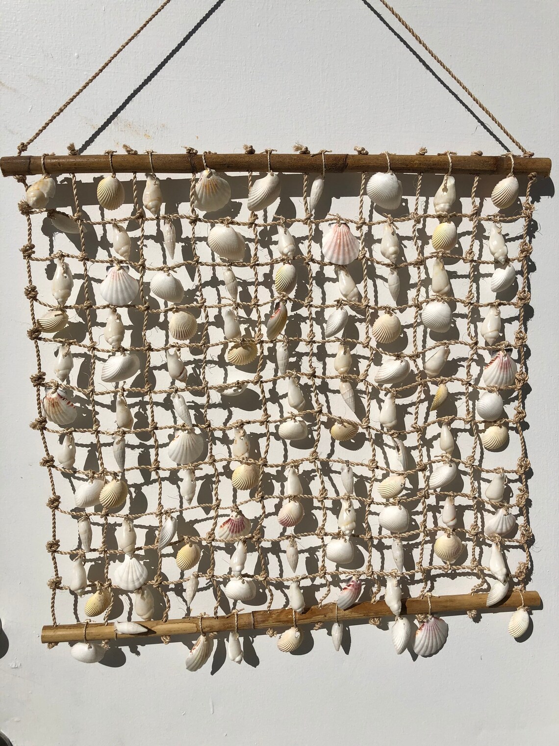 Rope & Sea Shell Wall Hanging - Etsy