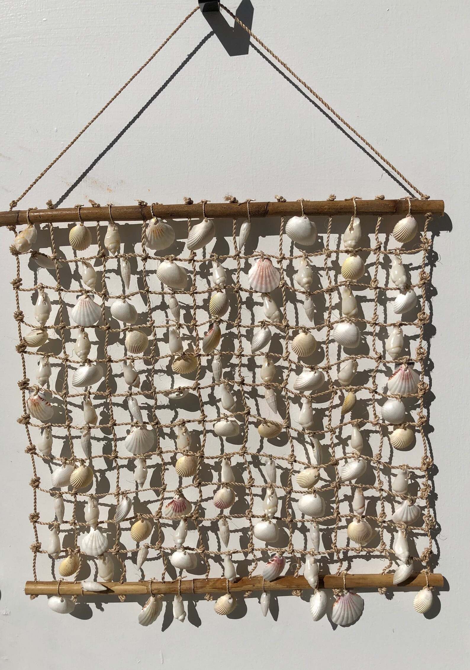 Rope & Sea Shell Wall Hanging - Etsy