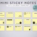 MINI STICKY Notes Printable PDF fits 1.5in by 2in Notepads | Etsy