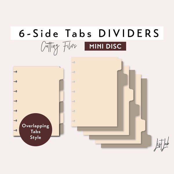 Mini Side Tab Dividers - Etsy