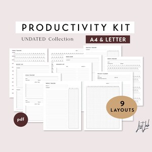 EVERYTHING BUNDLE A4 and Letter Size Planners - Printable UNDATED ...