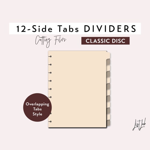 Classic Discbound Size PLANNER POCKETS Die Cutting Files Set - Etsy