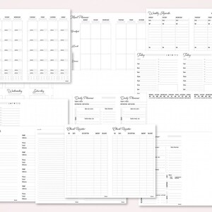 B6 SLIM Size Traveler's Notebook COMPLETE Inserts Bundle - Printable ...