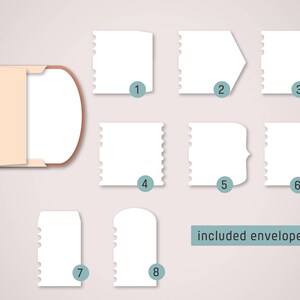 PLANNER ENVELOPES Cutting Files – (8 Designs) for Personal Wide ...
