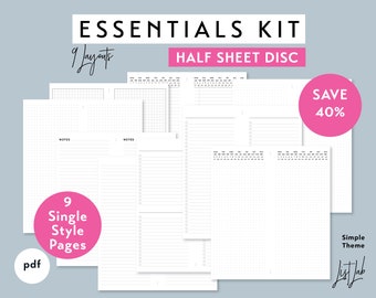 9 Disc Planner - Etsy