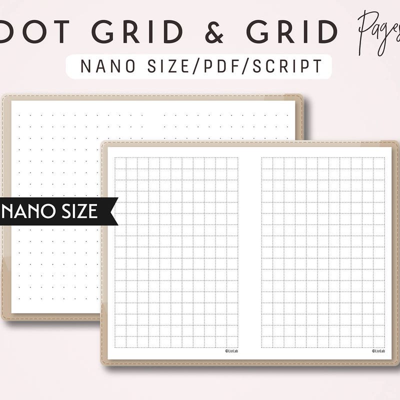Grid Notebook - Etsy